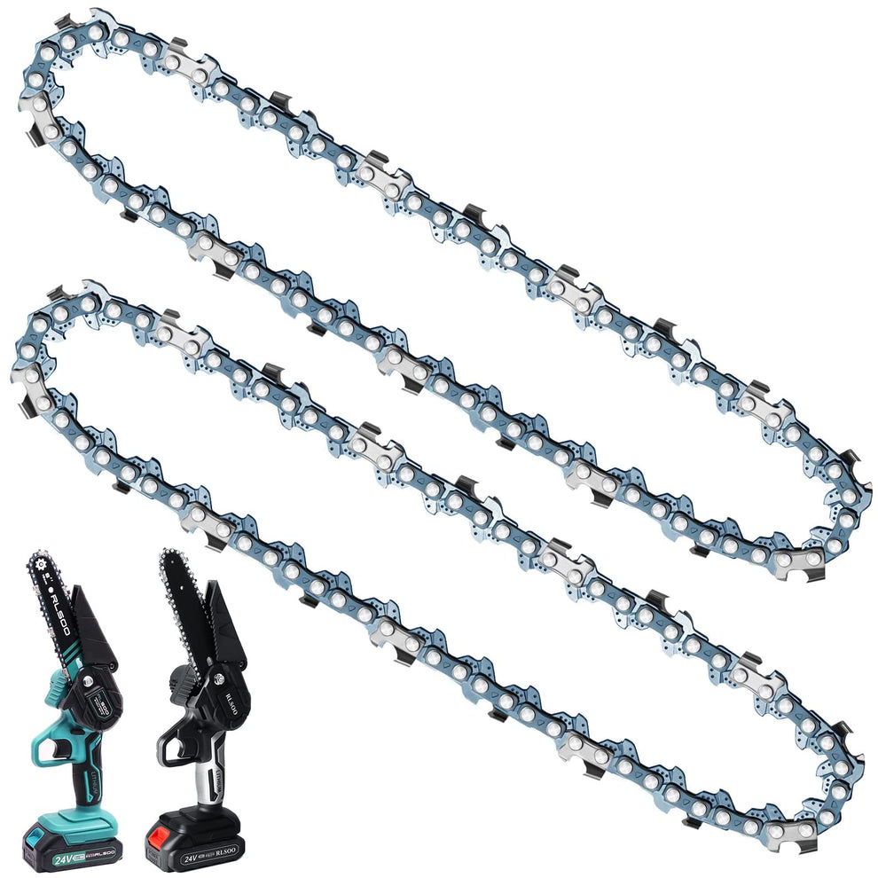 6-Inch Chainsaw Chain Replacement for Cordless Mini Chainsaws - 2 Pack ...